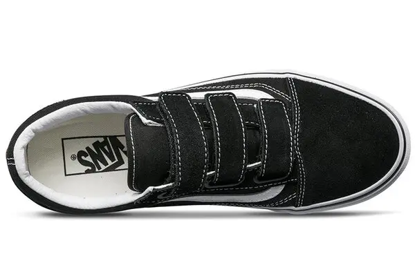 VANS Old Skool Velcro Suede Sneakers - Black