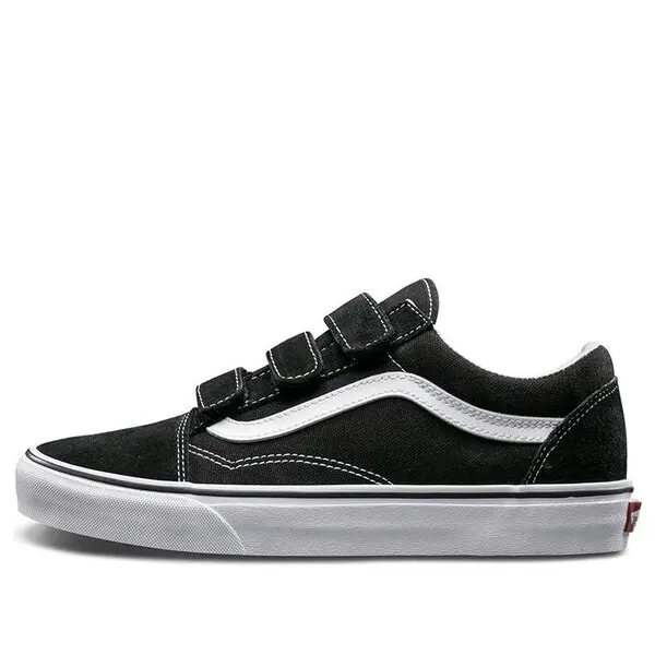 VANS Old Skool Velcro Suede Sneakers - Black