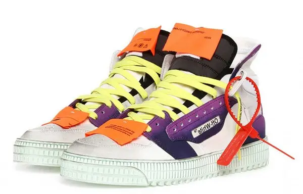 Off-White Court Leather High Top Sneakers