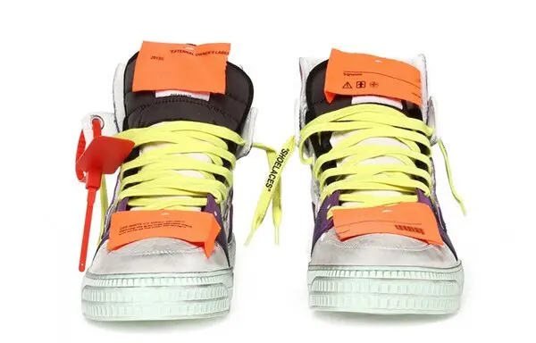 Off-White Court Leather High Top Sneakers