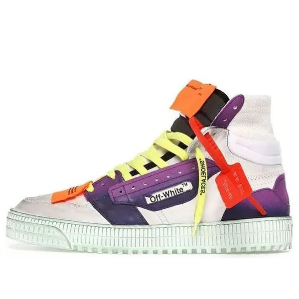Off-White Court Leather High Top Sneakers - Multi-color