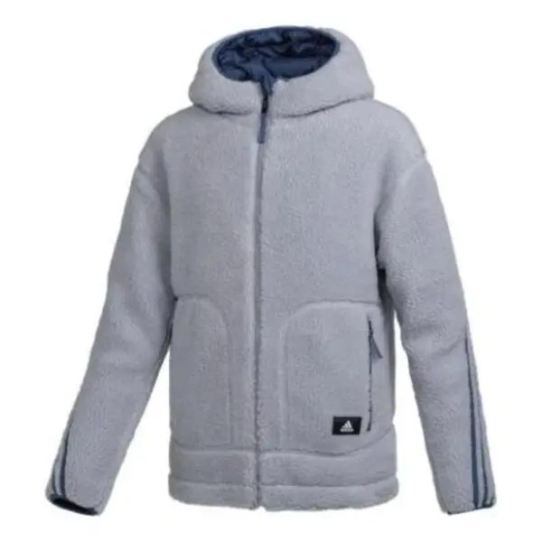 Adidas Full-zip High Collar Sherpa Jacket