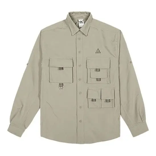 Nike Dri-fit Adv Uv Devastation Trail Jacket - Khaki