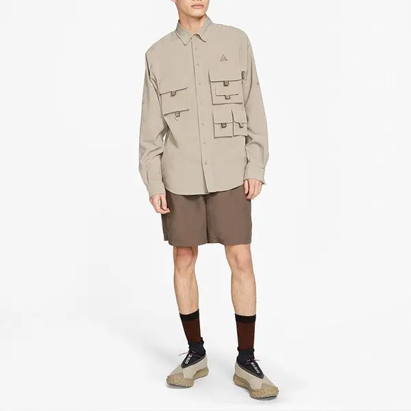 Nike Dri-fit Adv Uv Devastation Trail Jacket - Khaki