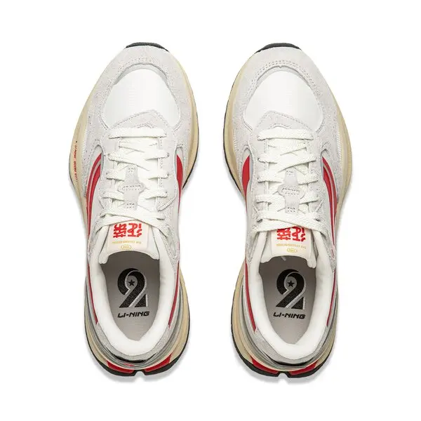 LI-NING Glory Renew Sneakers - Grey/red/beige