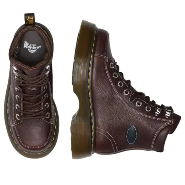 Dr. Martens Buzz 8-eye Grizzly Lace Up Boots
