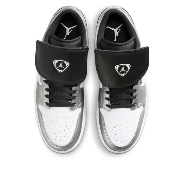 JORDAN 1 Low Se Metallic Silver - White/black/white
