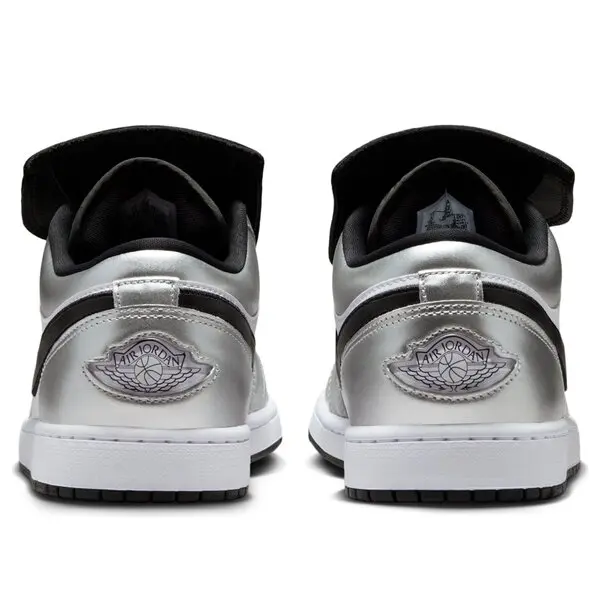 JORDAN 1 Low Se Metallic Silver - White/black/white