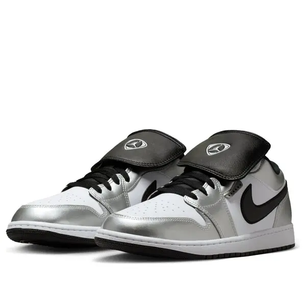 JORDAN 1 Low Se Metallic Silver - White/black/white