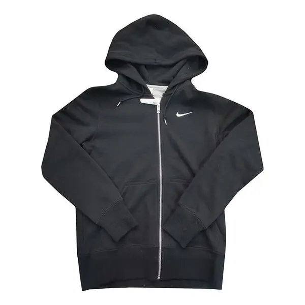 Nike Classic Small Logo Full Zip Hoodie - Black