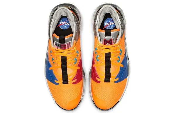 Nike Pg 3 Nasa Basketball Sneakers - Orange/gray