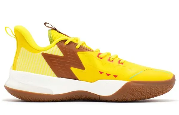 361 DEGREES Big3 4.0 Quick Pro 'spongebob' Sneakers - Yellow/white/brown