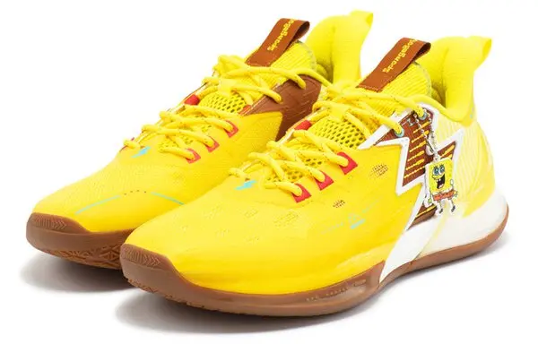 361 DEGREES Big3 4.0 Quick Pro 'spongebob' Sneakers - Yellow/white/brown