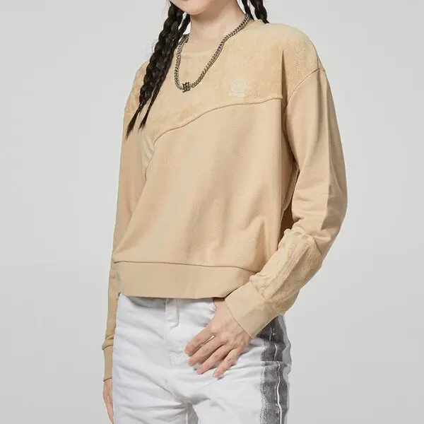 Adidas Neo Vbe Sweat1 Knitted Crew Neck Pullover - Tan