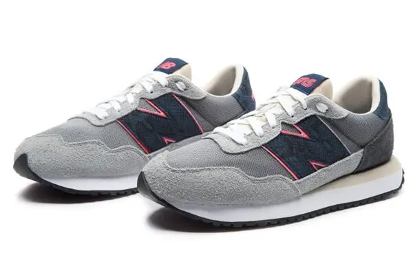 NEW BALANCE X Sneakersnstuff 237 Athletic Sneakers - Gray/blue