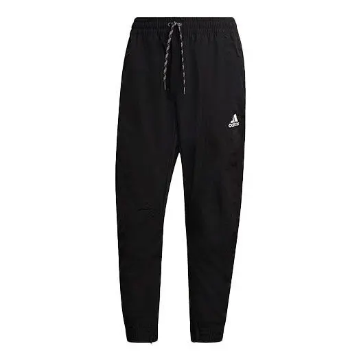 Adidas 3s Tape Wov Pt Sports Stylish Woven Bundle Feet Cropped Pants/trousers Black - Multi-color