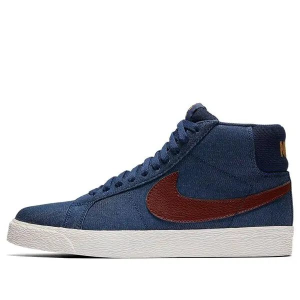 Nike Blazer Mid Sneakers - Binary Blue/dark Team Red