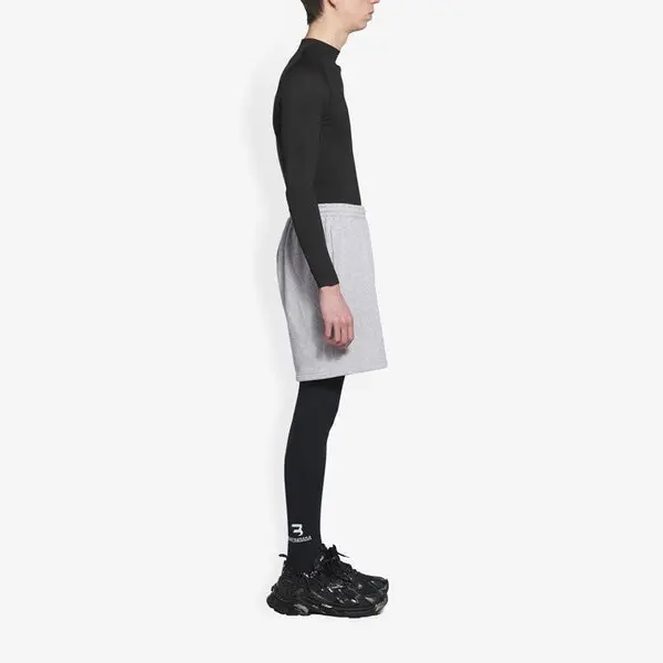 Balenciaga Political Campaign Sweat Shorts - Grey