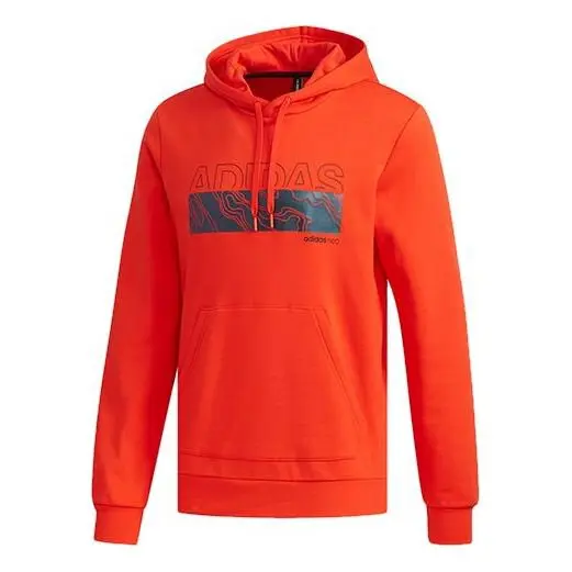 Adidas Neo Fav Mtl Gr Hd Drawstring Hoodie - Pinkred