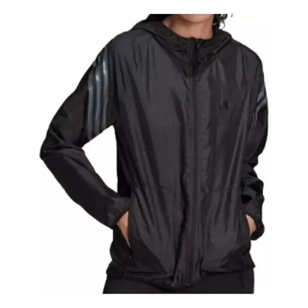Adidas Run Icons 3-stripes Hooded Running Windbreaker Asia Sizing
