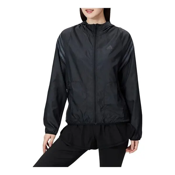 Adidas Run Icons 3-stripes Hooded Running Windbreaker Asia Sizing