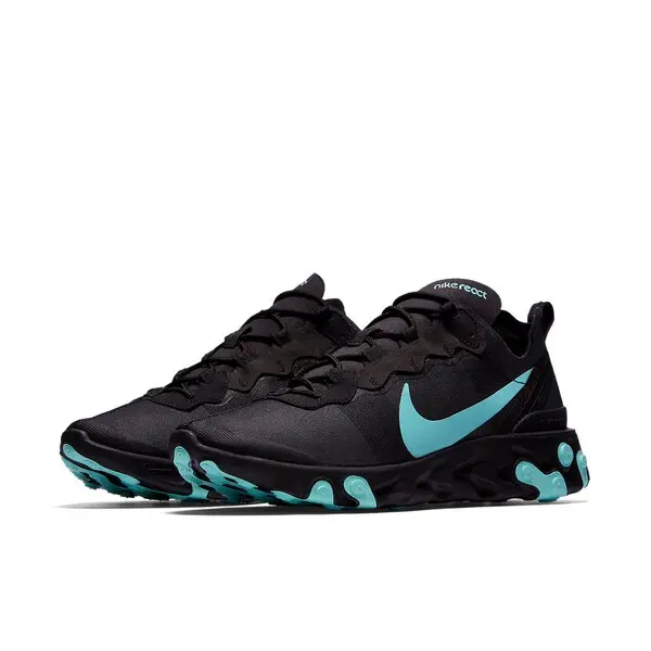 Nike React Element 55 "jade" Sneakers - Black/green