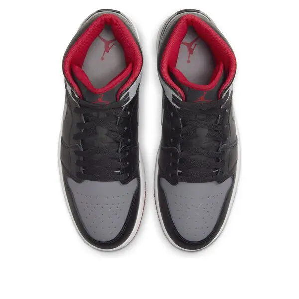 JORDAN 1 Mid Se - Grey/red/black