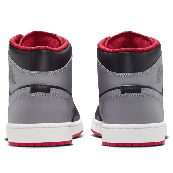 JORDAN 1 Mid Se - Grey/red/black