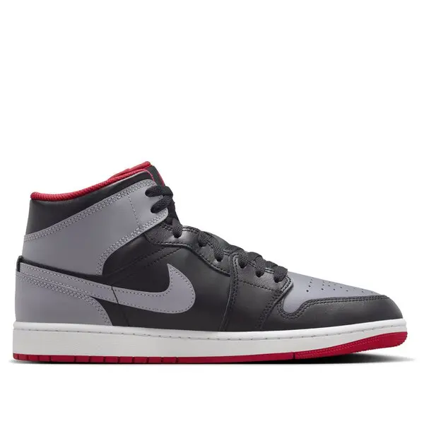 JORDAN 1 Mid Se - Grey/red/black