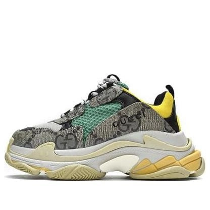 Balenciaga X Gucci The Hacker Project Triple S Sneakers - Beige/ebony/blue