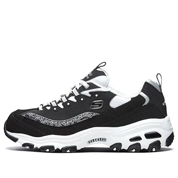 Sketchers D'lites Athletic Lace Up Sneakers - Black