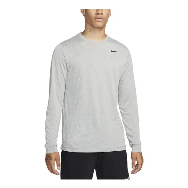 Nike Dri-fit Legend Long-sleeve Fitness Top - Grey