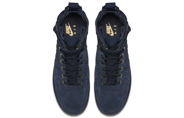 Nike Sf Air Force 1 Mid "obsidian - Obsidian/black
