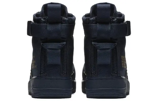 Nike Sf Air Force 1 Mid "obsidian - Obsidian/black