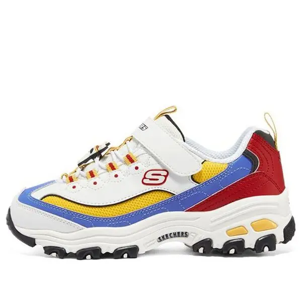 Sketchers D'lites "white Red Yellow" Low Top Sneakers - White/red/yellow