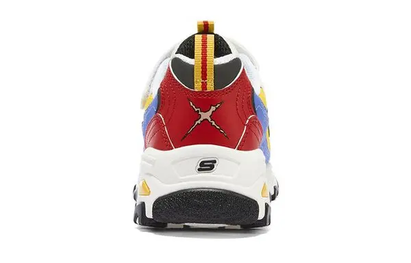 Sketchers D'lites "white Red Yellow" Low Top Sneakers - White/red/yellow