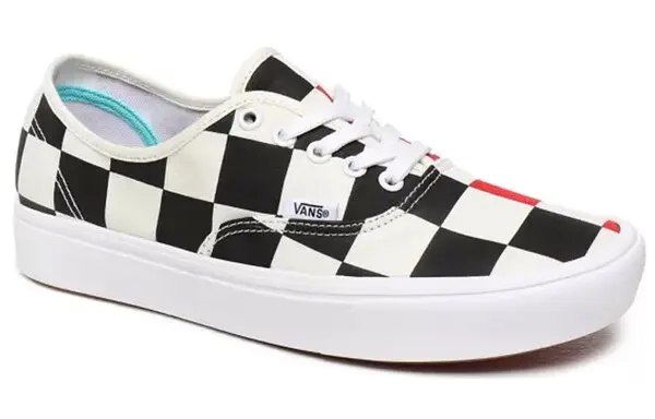 VANS Comfycush Authentic Low Top Sneakers - Black/white/red