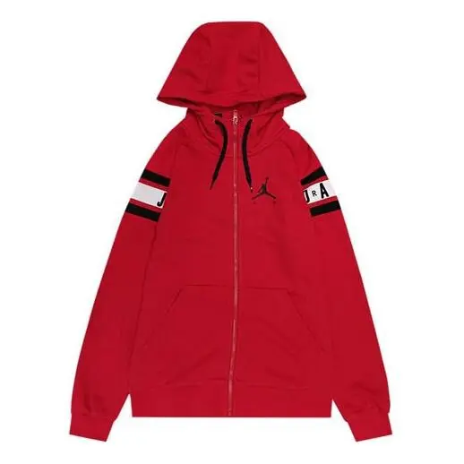 JORDAN Air Knit Zip-up Track Jacket - Red