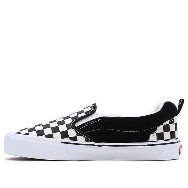 VANS Knu Slip-on Checkerboard Sneakers - Black/white