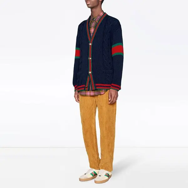 Gucci Oversize Cable Knit Cardigan