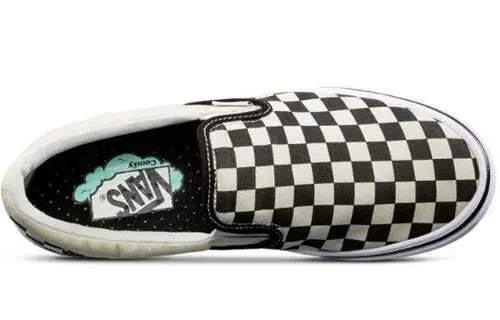 VANS Comfycush Checkerboard Slip-on Sneakers - White/black