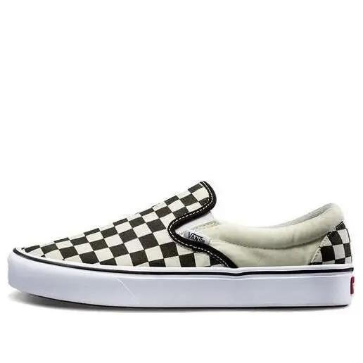 VANS Comfycush Checkerboard Slip-on Sneakers - White/black