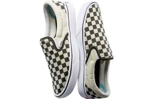 VANS Comfycush Checkerboard Slip-on Sneakers - White/black