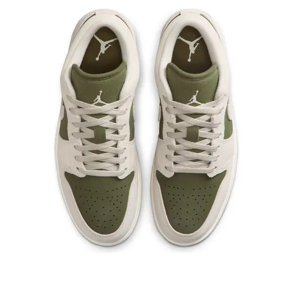 JORDAN 1 Low "medium Olive - Medium Olive/sail/light Orewood Brown