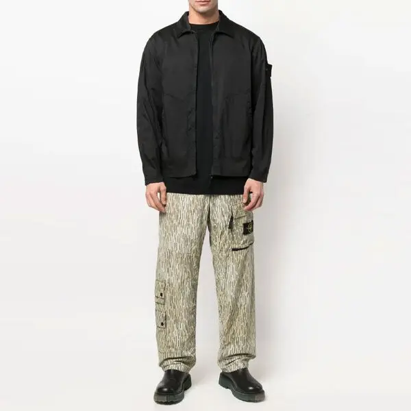 Stone Island Ghost Stretch Cotton Shirt Jacket