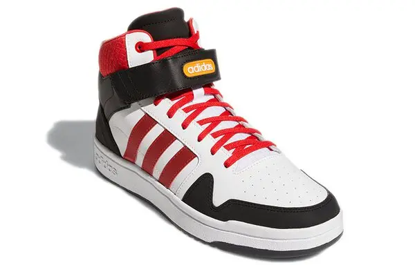 Adidas Postmove Mid High Top Sneakers - White/black/red