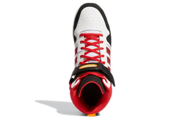 Adidas Postmove Mid High Top Sneakers - White/black/red