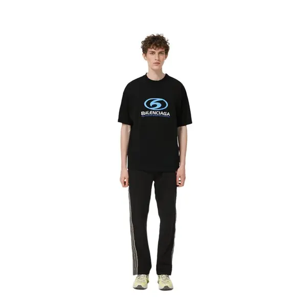 Balenciaga Surfer T-shirt 'black Blue - Black/blue