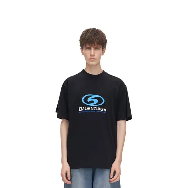 Balenciaga Surfer T-shirt 'black Blue - Black/blue