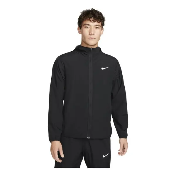 Nike Dri-fit Foam Woven Hooded Jacket - Black